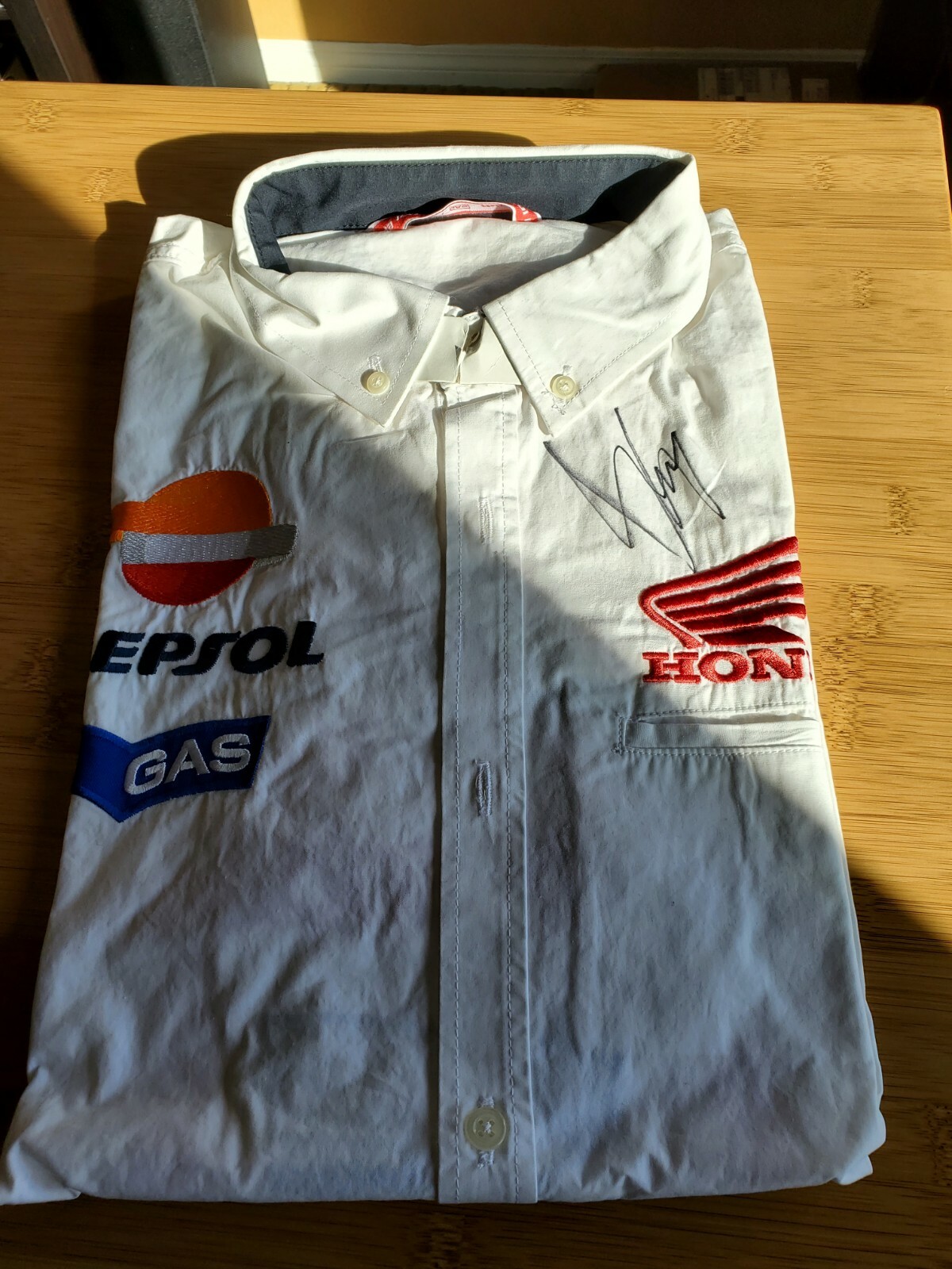 Marc Marquez Autographed Repsol Honda Pit Shirt | eBay