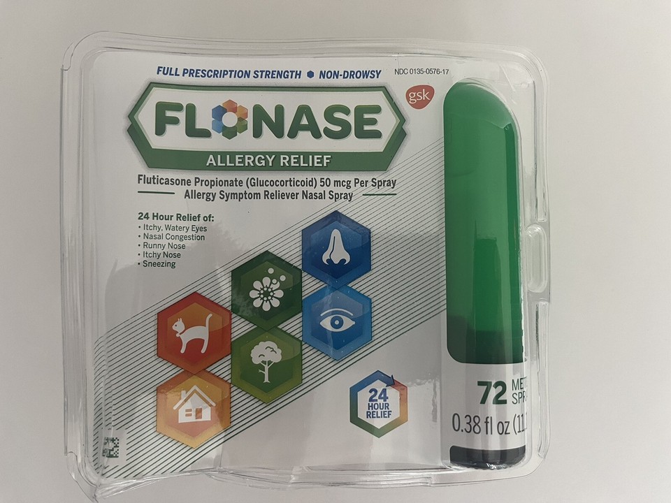 Flonase Allergy Relief Nasal Spray - Fluticasone Propionate-72 Sprays ...