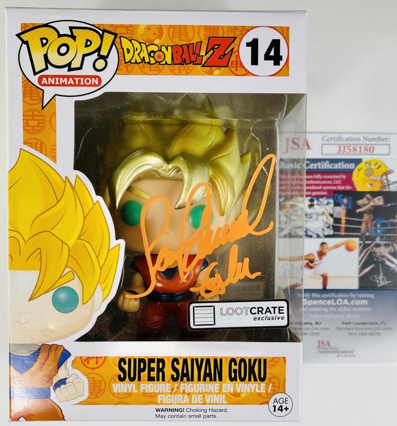 Sean Schemmel Autographed Signed Super Saiyan Goku Funko 14 Loot Crate ...