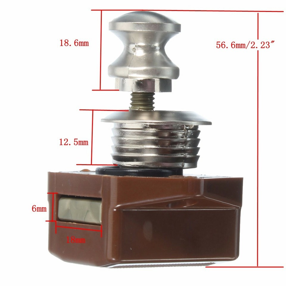 10Pcs Push Button Catch Locks Latch Knobs Drawer Cupboard Door Cabinet ...