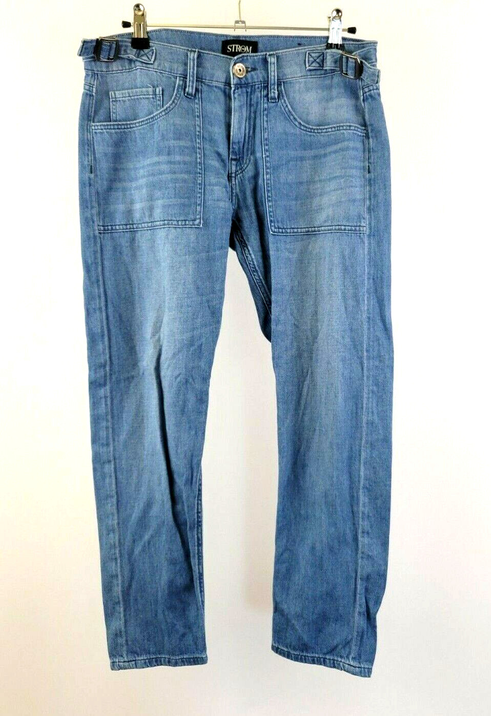 STROM Painter Relaxed Boyfriend Crop Jean - Size Small - Gem