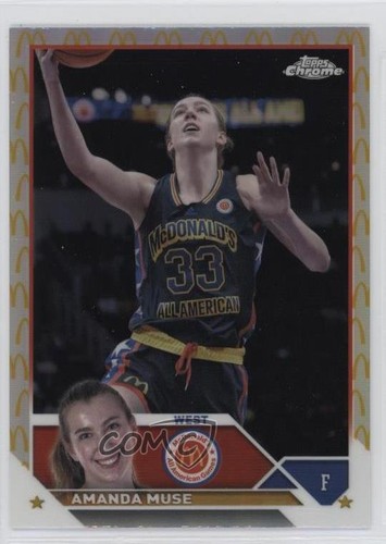 2023 Topps Chrome McDonald's All American AA Logo Refractor Amanda Muse ...