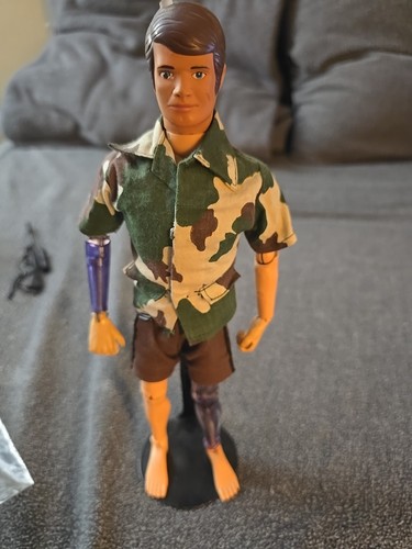 VTG 1975 GI JOE Atomic Man/Mike Powers Custom w/Blue Limbs & Laser Eye ...