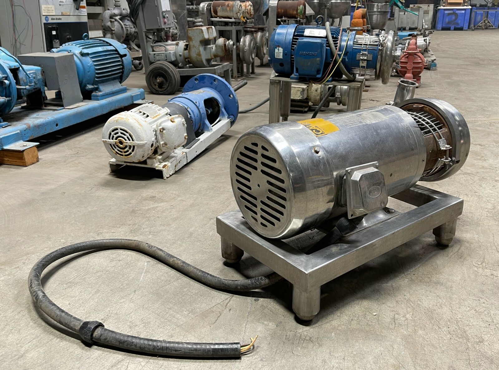 Tri Clover Tri Flo Sanitary Stainless Steel Centrifugal Pump with 7 1/2 ...