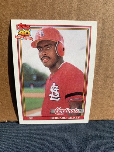 1991 Topps Baseball Card St. Louis Cardinals Bernard Gilkey | eBay