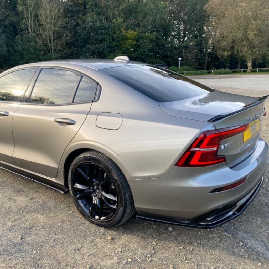 FOR VOLVO S60 2019-2024 GLOSS BLACK V STYLE HIGHKICK DUCKBILL TRUNK ...