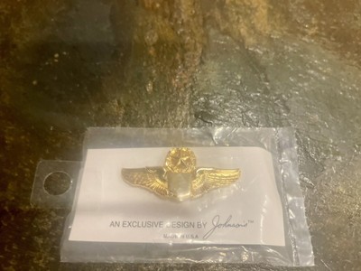 U.S. Air Force COMMAND Pilot aviator metal wings USAF Gold Wings | eBay