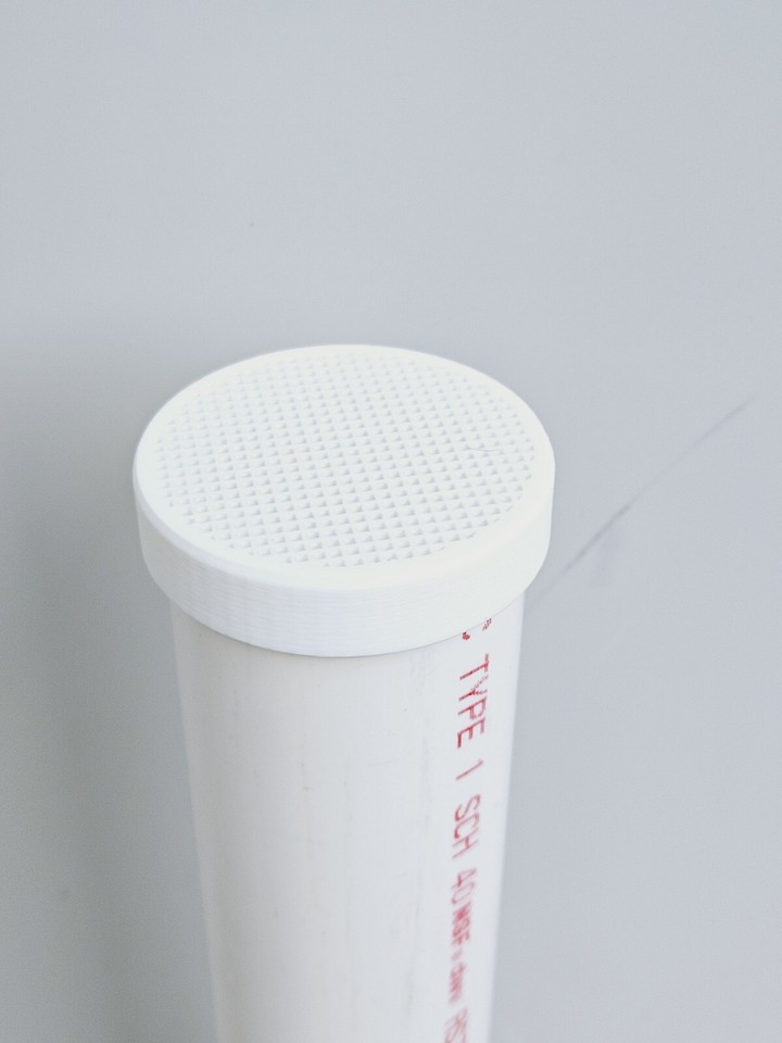 1-1/2" PVC Vent Screen, 1.9" ID, Fine Mesh, All Plastic, fits on ...