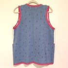 JANTZEN CLASSICS Womens L VTG Hand Embroidered Crocheted Vest Fairy Kei ...