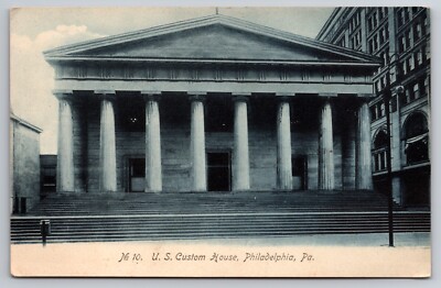US Custom House Philadelphia Pennsylvania PA c1910 Postcard | eBay