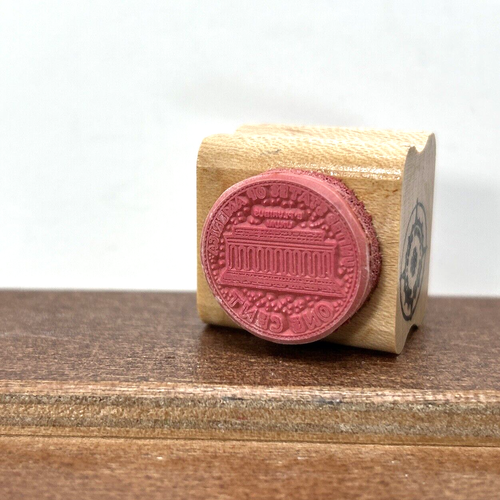 Good Stamps Stamp Goods, Penny 1 Cent Coin Double-Sided Wood Rubber ...