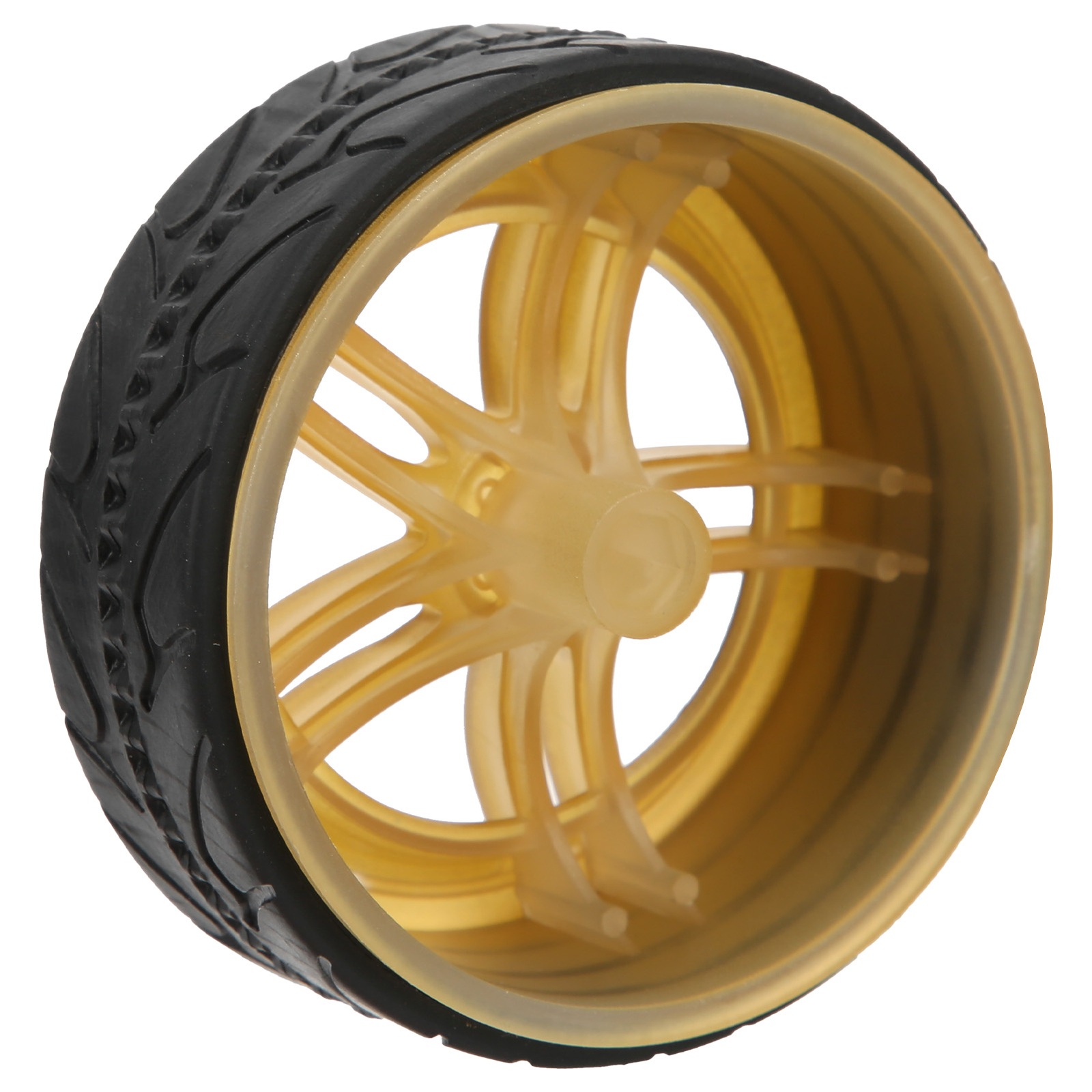 1/10 Racing RC Car Wheel Plastic Wheel Hub With Grooved Rubber RC Car ...