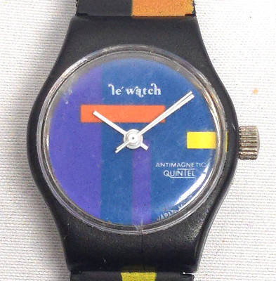 VTG Le’ Watch Quintel V102 Antimagnetic Quartz Untested Japan ~ Swatch ...