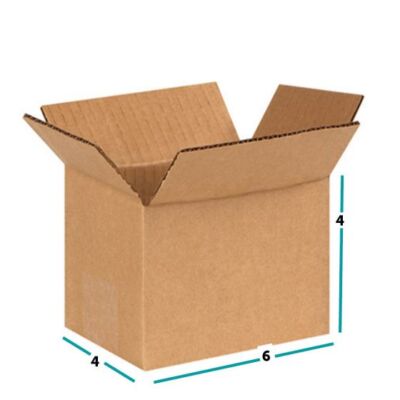6x4x4 Cardboard Paper Boxes Mailing Packing Shipping Box Corrugated ...