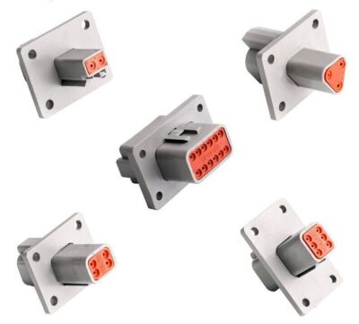 Deutsch DT Panel Flange Mount Connector Series 2/3/4/6/8/12 Pin Way ...