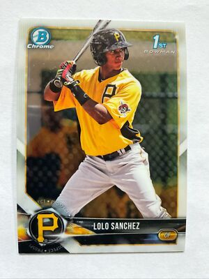 2018 Bowman Chrome LOLO SANCHEZ 1st Bowman Card RC Los Angeles DODGERS ...