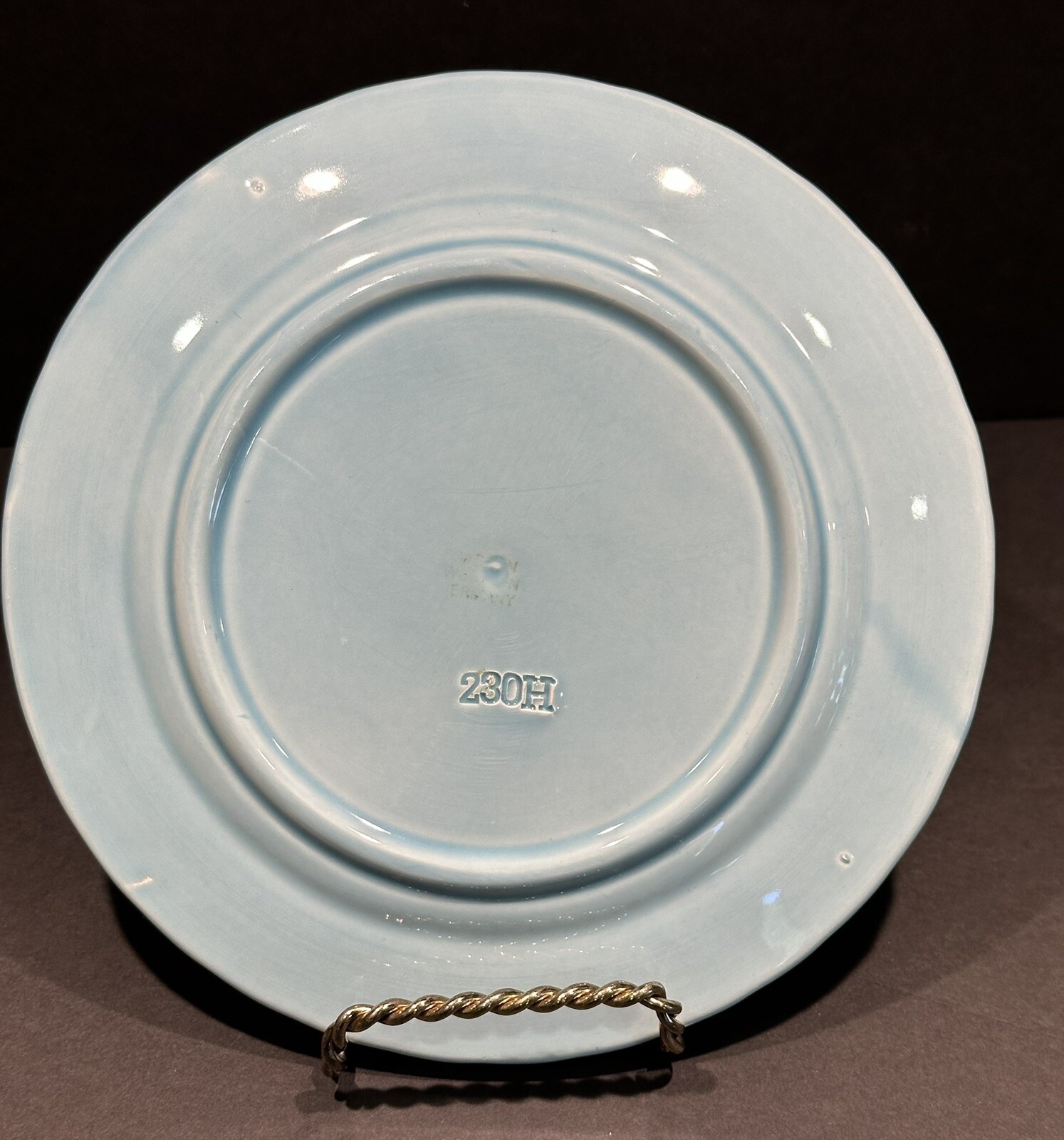 Antique 1900's Western Germany Turquoise Majolica Birds and Grapes ...