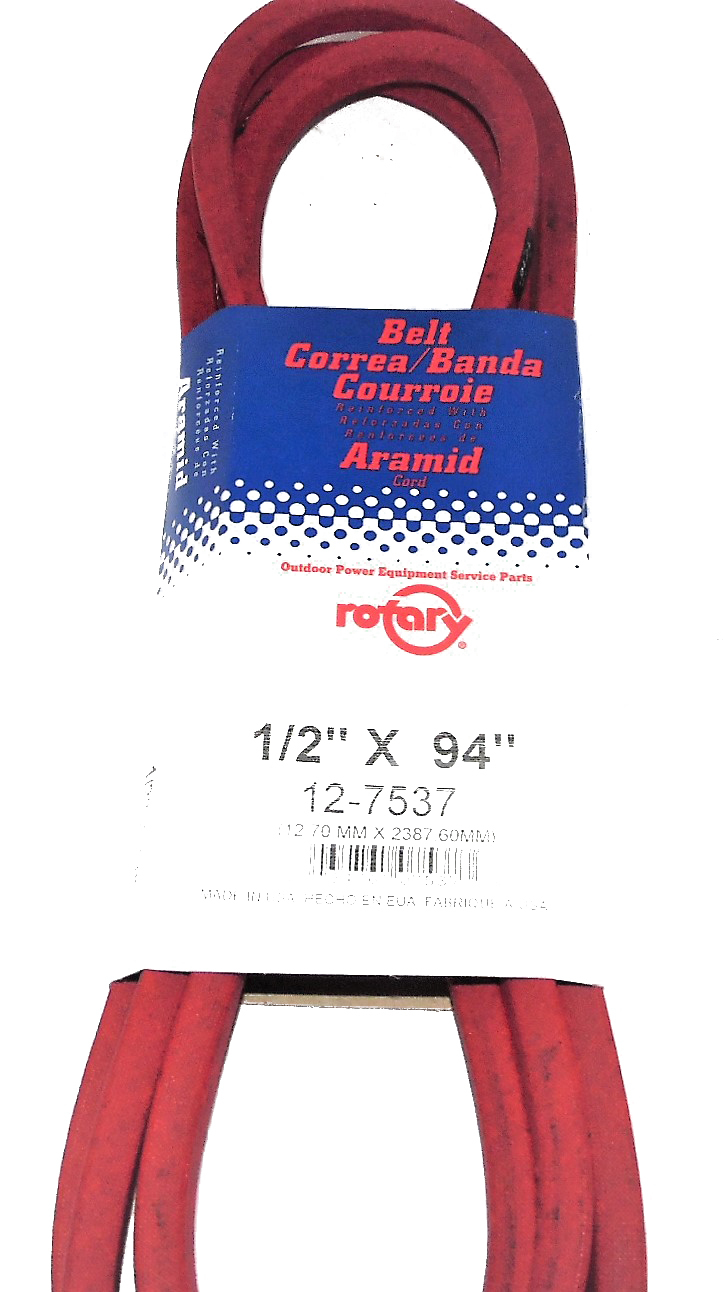 7537/4L940 Rotary Belt (1/2"X94) Compatible With Craftsman 25724 ...