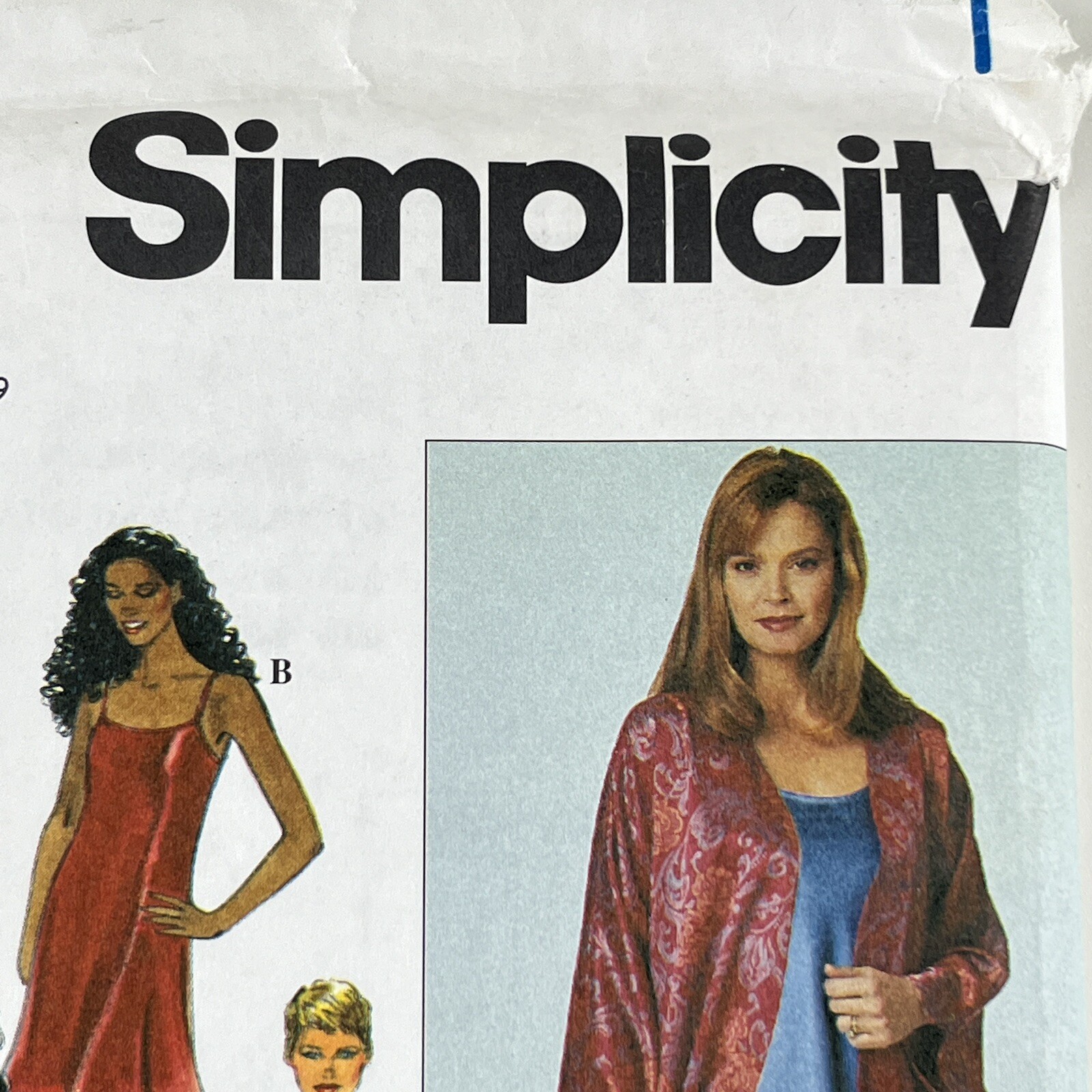 Vtg Simplicity Sew Pattern 8666 Robe Nightgown Camisole PJ Pants Slip ...