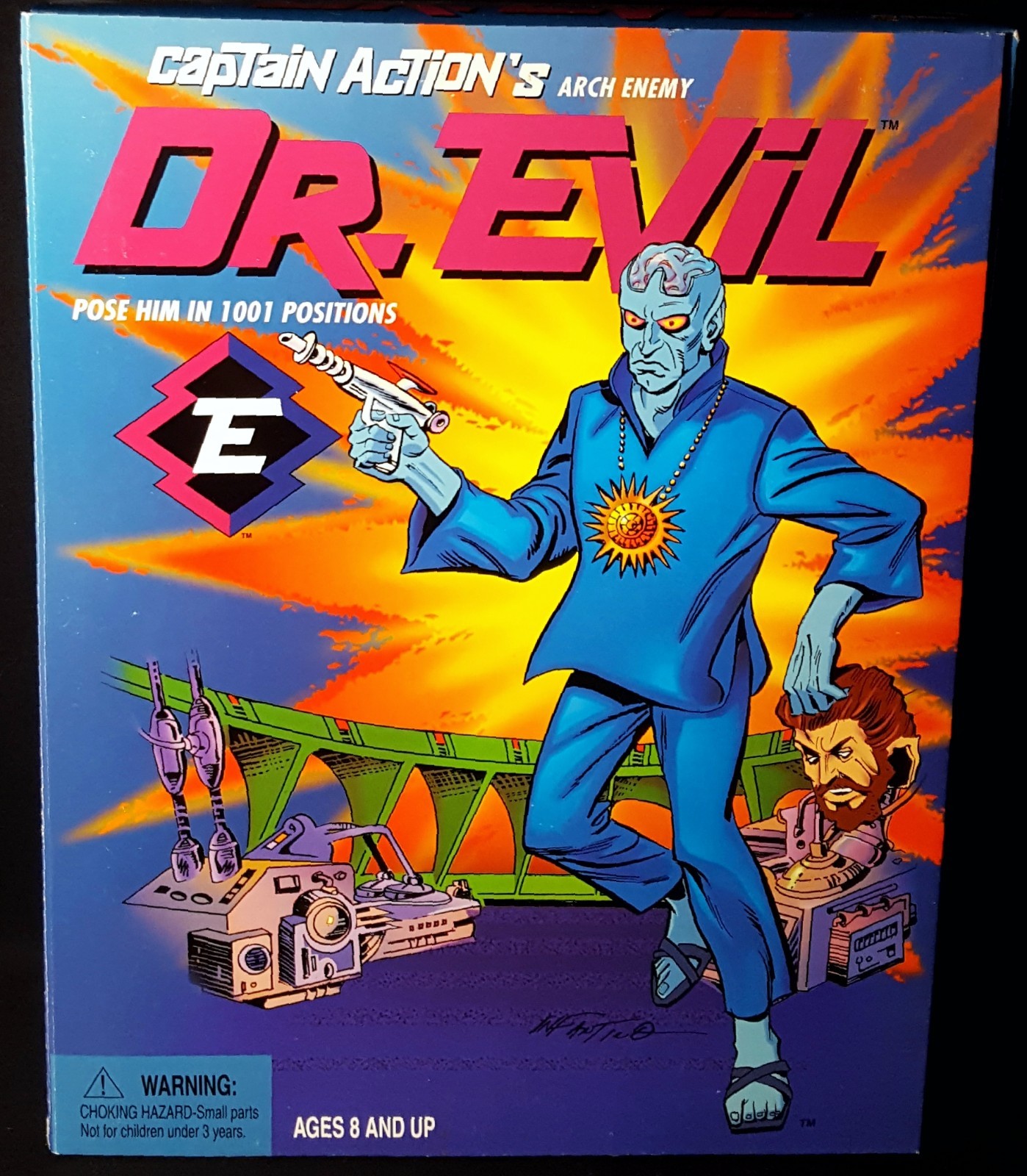 1998 PLAYING MANTIS ARCH ENEMY OF CAPTAIN ACTION DR. EVIL 12" ACTION ...