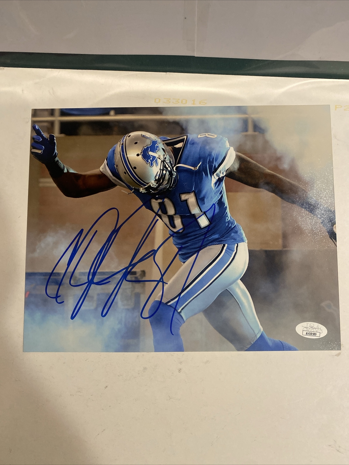Calvin Johnson Autographed Memorabilia | Signed Photo, Jersey ...
