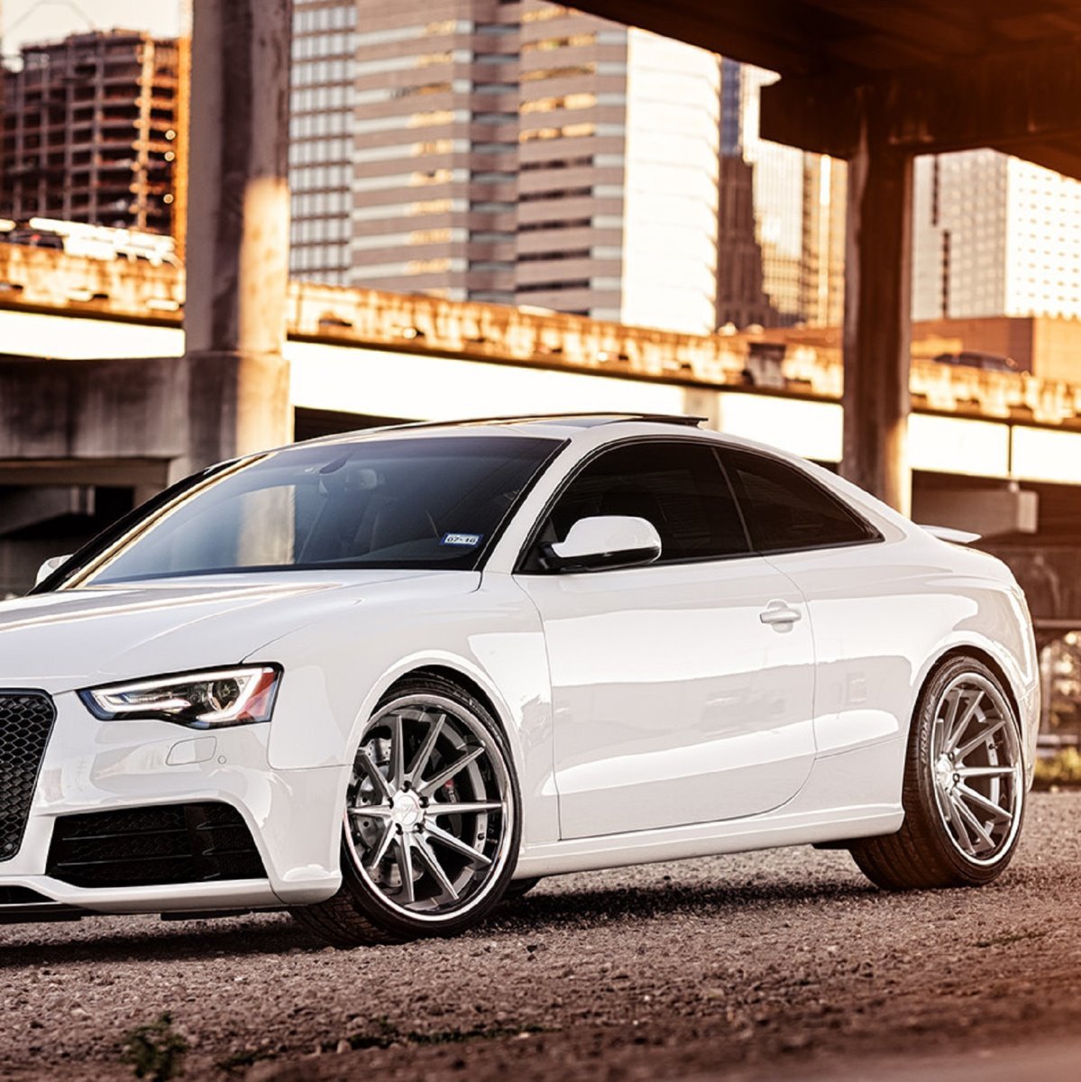 19x9.5 FERRADA FR4 SILVER w/ CHROME LIP CONCAVE WHEELS RIMS | eBay