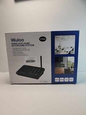 Wuloo Wireless Intercom System 4 Pack W666-P4 - New Open Box | eBay