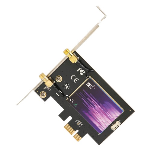 WiFi 6 PCIE Wireless Network Adapter 3000Mbps Triple Band 2.4G 5.8G 6E ...