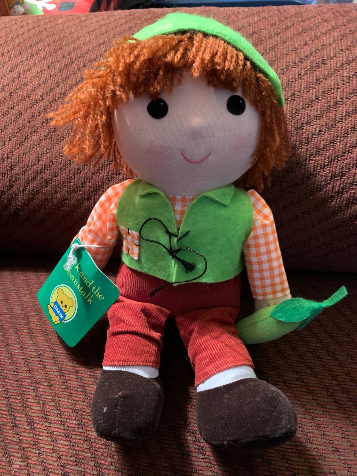 12" VINTAGE 1983 R DAKIN JACK AND THE BEANSTALK DOLL STUFFED ANIMAL ...