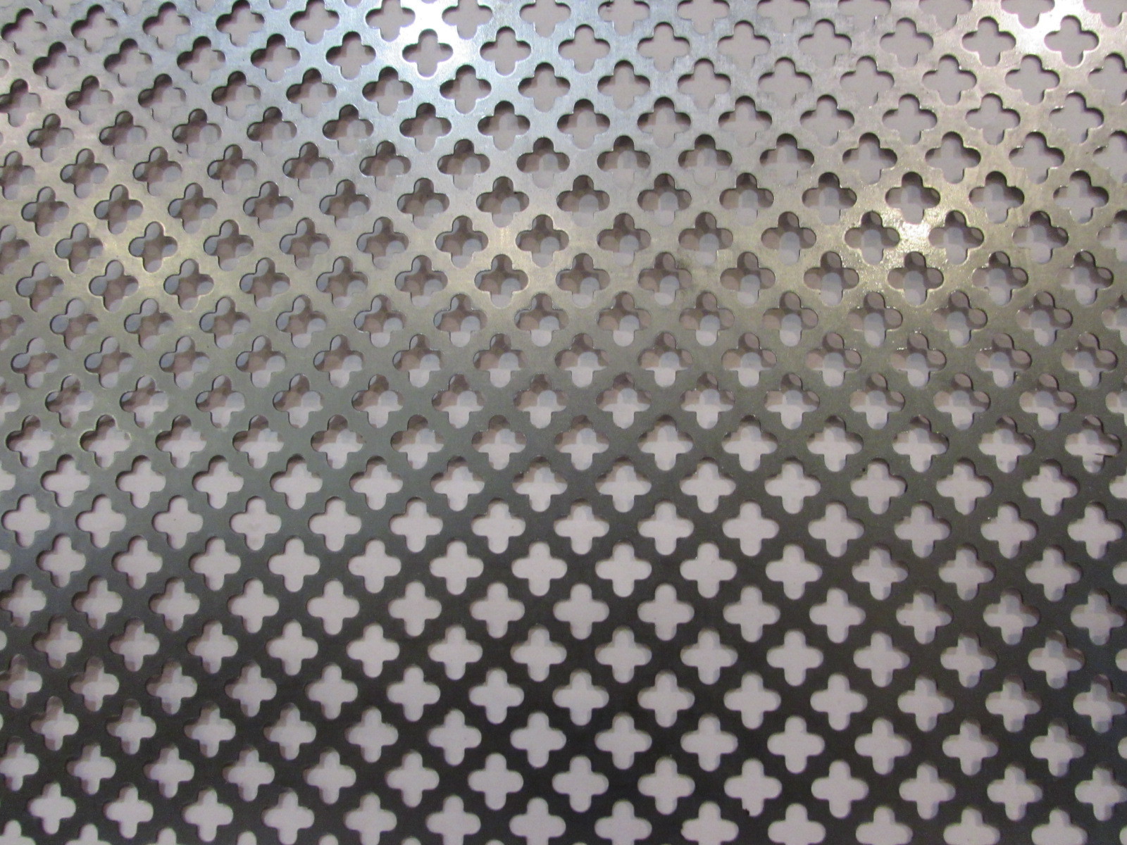 DECORATIVE CLOVERLEAF PATTERN PERFORATED STEEL --12" x 24" | eBay