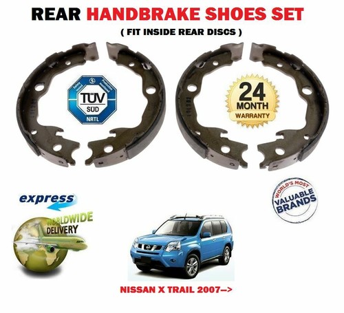 FOR NISSAN XTRAIL X TRAIL 2.0 2.5 9/2007-ON REAR HAND BRAKE SHOES SET ...