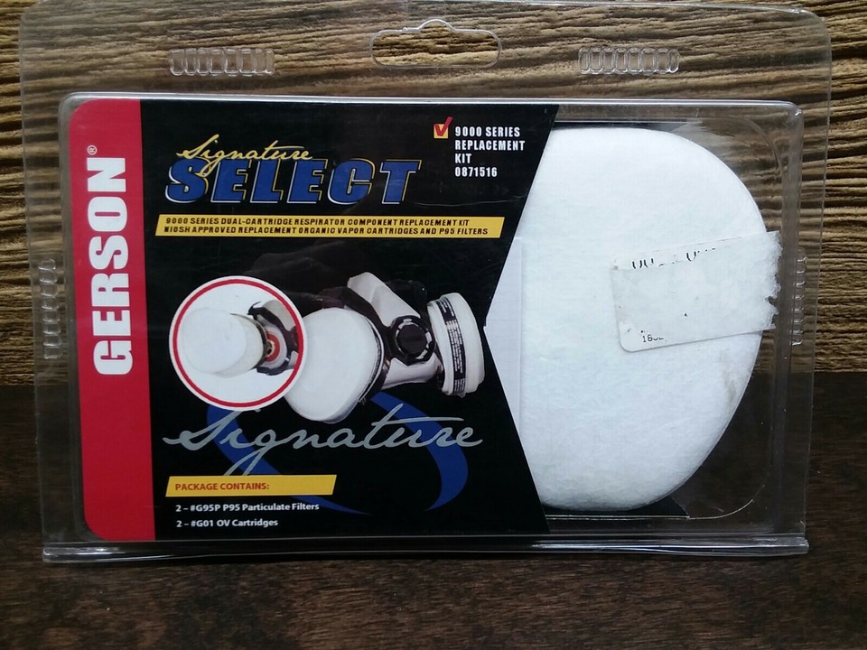 NEW Gerson 9000 series Respirator Cartridges 2 G01 OV organic vapor and ...