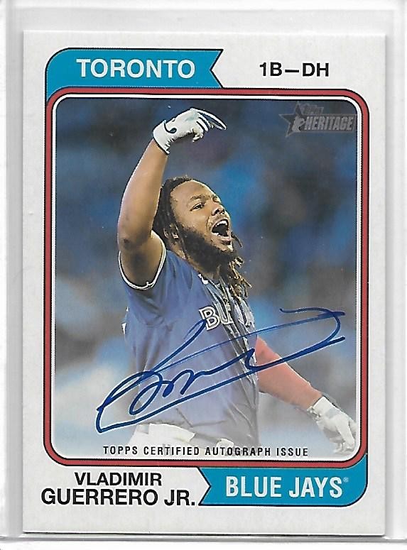 2023 Topps Heritage High Number Vladimir Guerrero Auto. Card number ROA ...