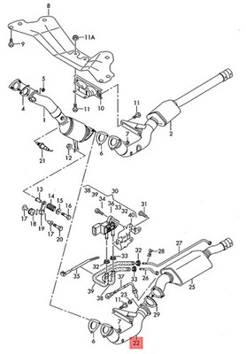 Genuine AUDI A6 allroad quattro Avant S6 4F2 4F5 4FH Exhaust Pipe ...