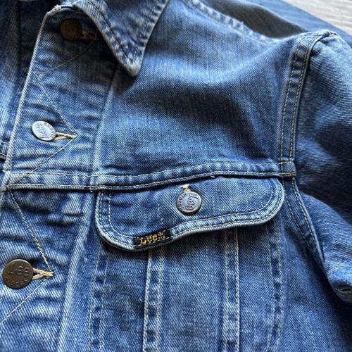 VTG Lee Rider Sanforized Denim Jacket 1970's Patd 153438 Union Tag Made ...