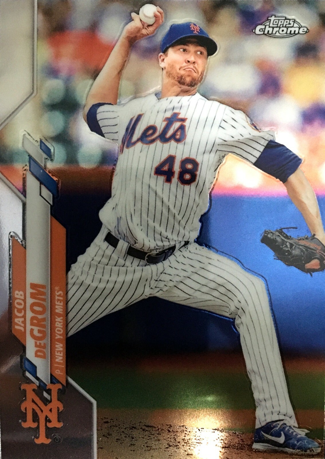 2020 TOPPS CHROME (#81) - JACOB DEGROM | eBay