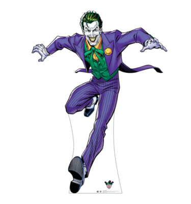 BATMAN THE JOKER VILLAIN LIFESIZE CARDBOARD STANDUP STANDEE CUTOUT ...