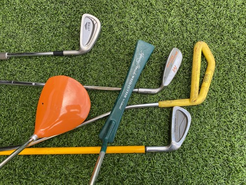 Golf Training Aid Lot Momentus Driver, Iron,Wedge, Medicus 5-Iron ...