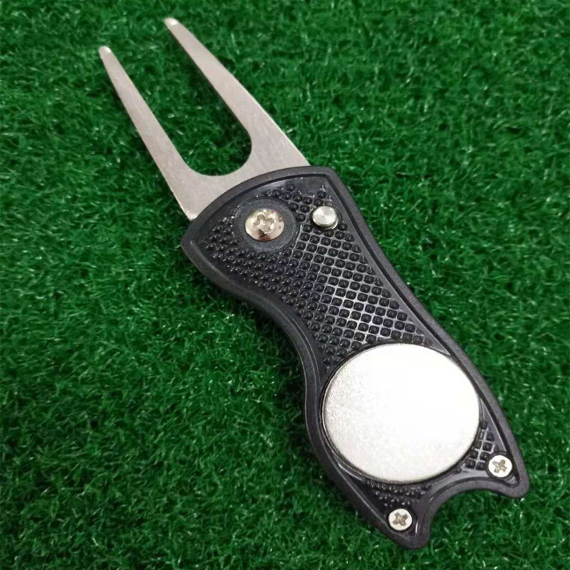 Golf Ball Marker Pitch Mark Divot Switchblade Repair Tool Groove ...