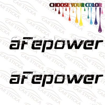 2 of 8" aFe Power racing car truck bumper window vinyl stickers decals ...