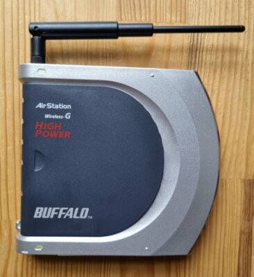 Buffalo WHR-HP-G54 High Power Wireless G Router with DD-WRT Firmware ...