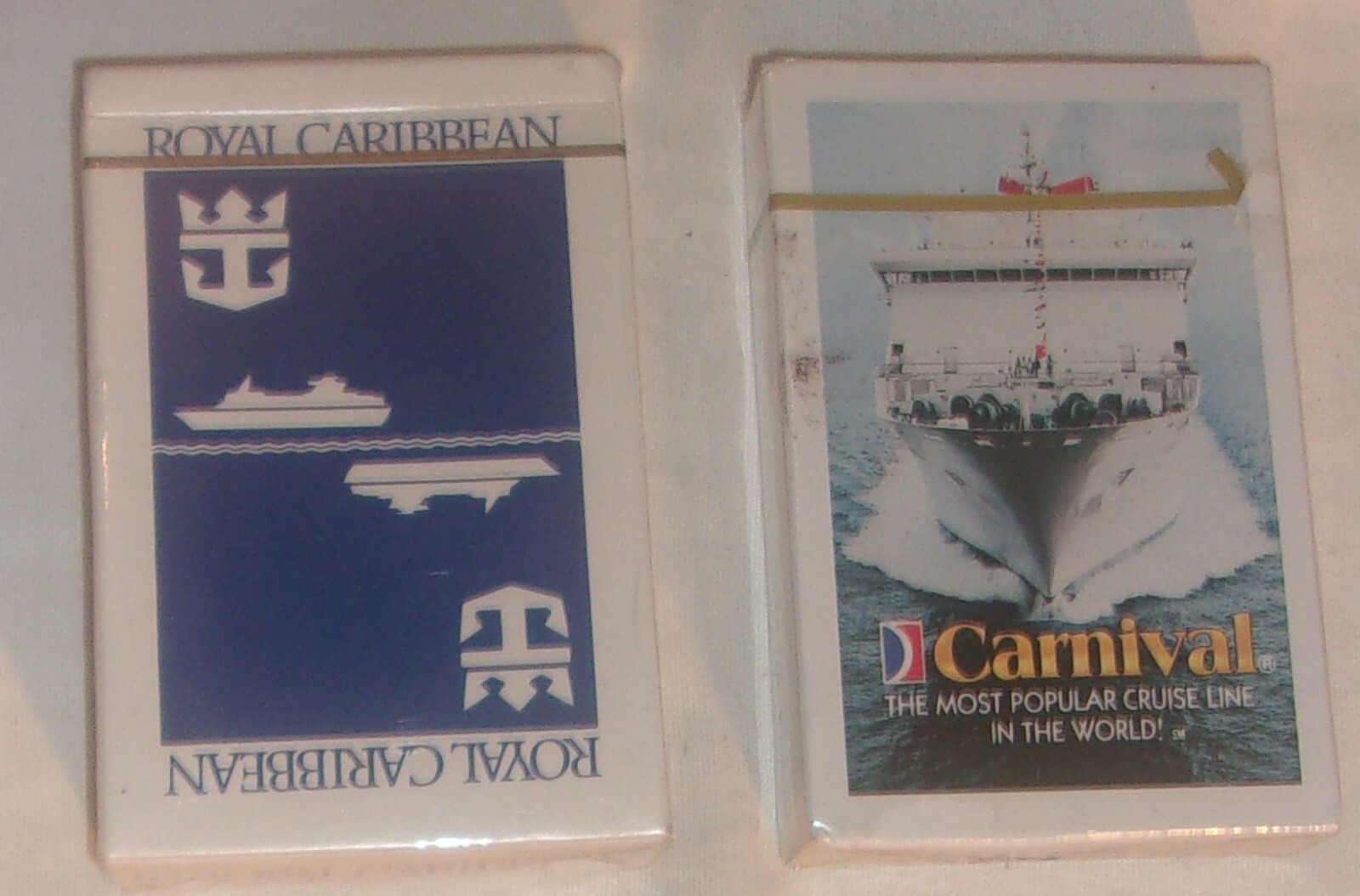CARNIVAL AND ROYAL CARIBBEAN CRUISE LINE PLAYING CARDS NEW SEALED | eBay