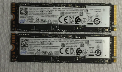 Lot of 2 Intel m.2 256GB 2280 PCIe NVMe SSD SSDPEKKF256G8L | eBay