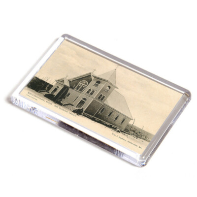 FRIDGE MAGNET - Vintage Maine USA - Millinocket. The Catholic Church ...