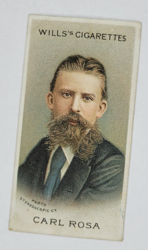 1911 Wills Musical Celebrities Tobacco #28 Carl Rosa | eBay