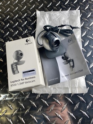 Logitech B500 1.3MP USB-WebCam w/Microphone & Clip-On | eBay