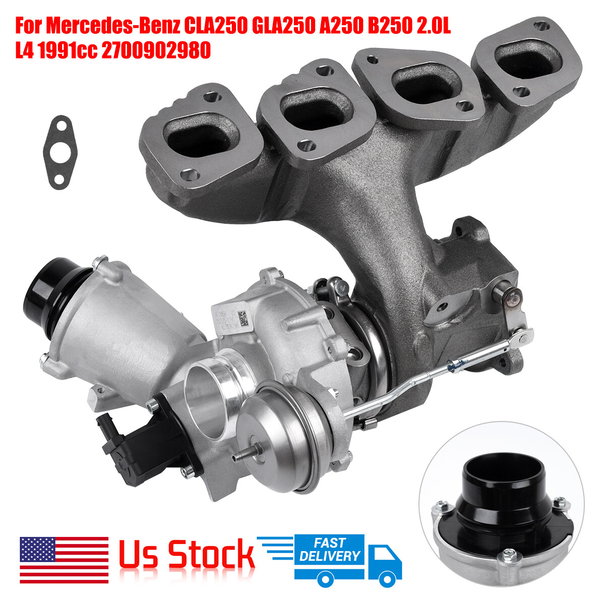 Turbo A2700901880 A2700902980 For Mercedes-Benz A250 B250 GLA250 CLA250 ...