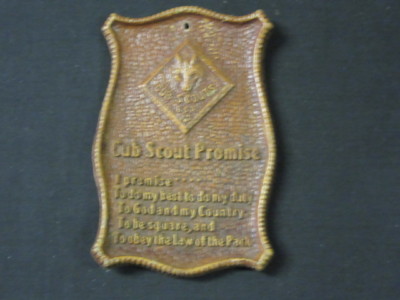 Cub Scout Promise 1950's Syroco Wall Plaque eb16 | eBay
