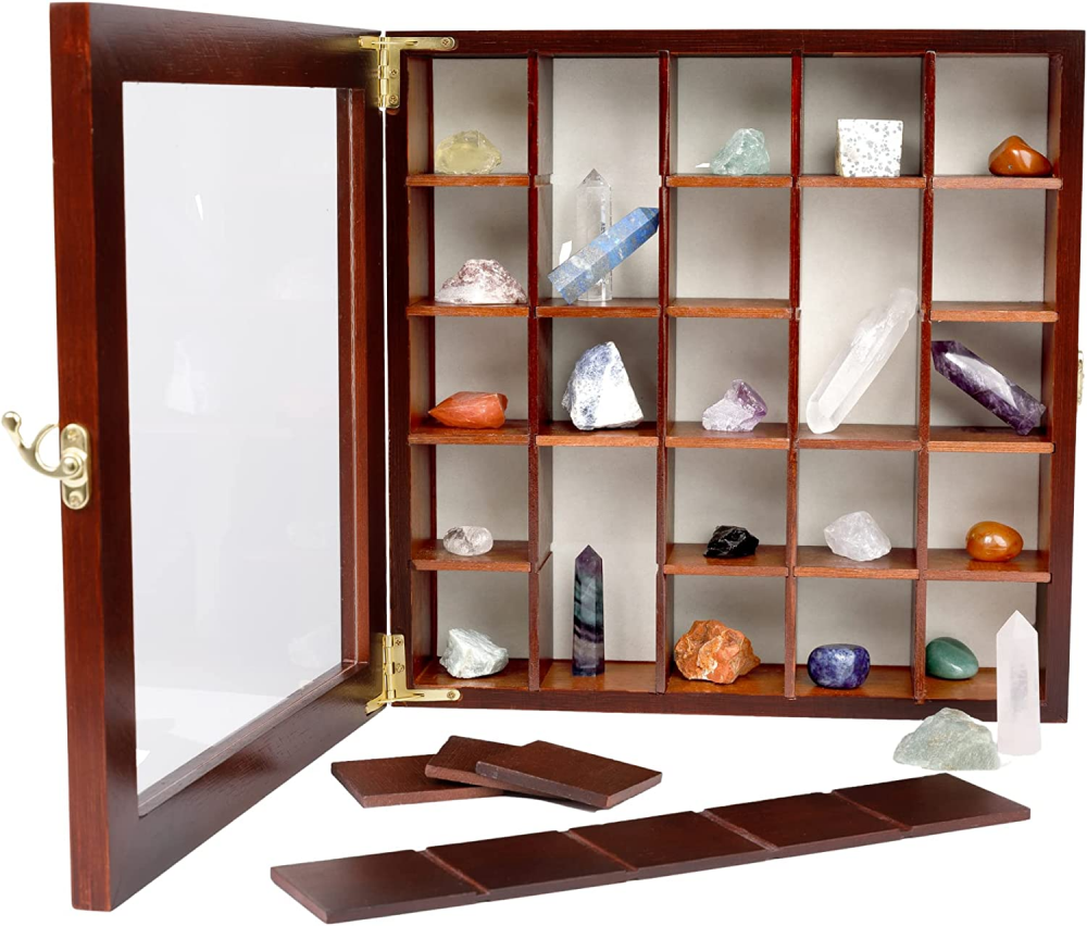 Rock Collection Display Case Endless Energy Crystals – The Barlow