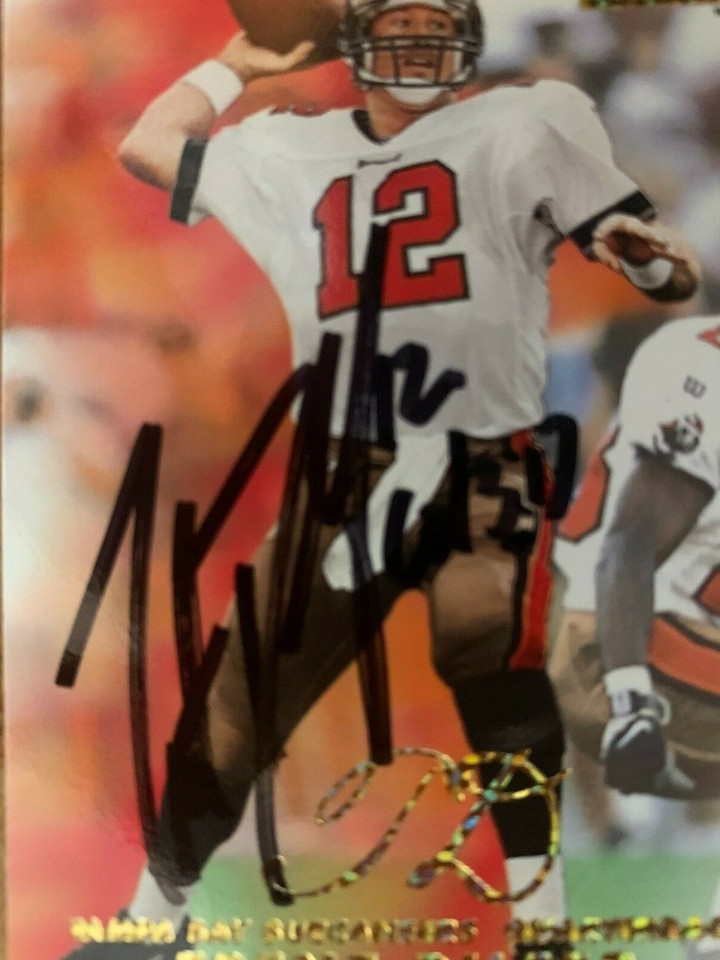 Trent Dilfer Tampa Bay Bucs Autographed 1998 Skybox Premium football ...